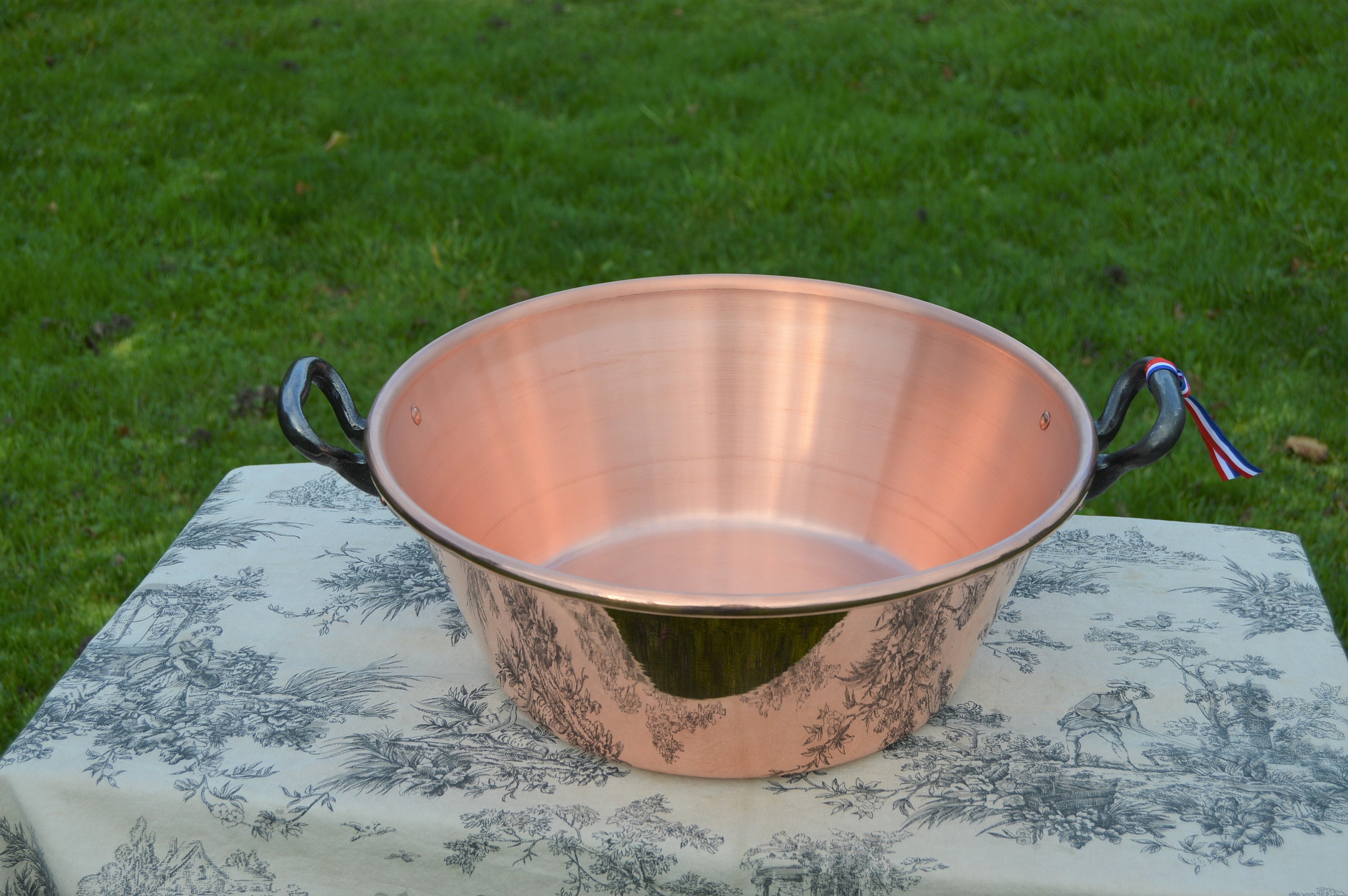 New NKC 40 cm Copper Massive Jam Pan Ladle from Normandy Kitchen Copper ...