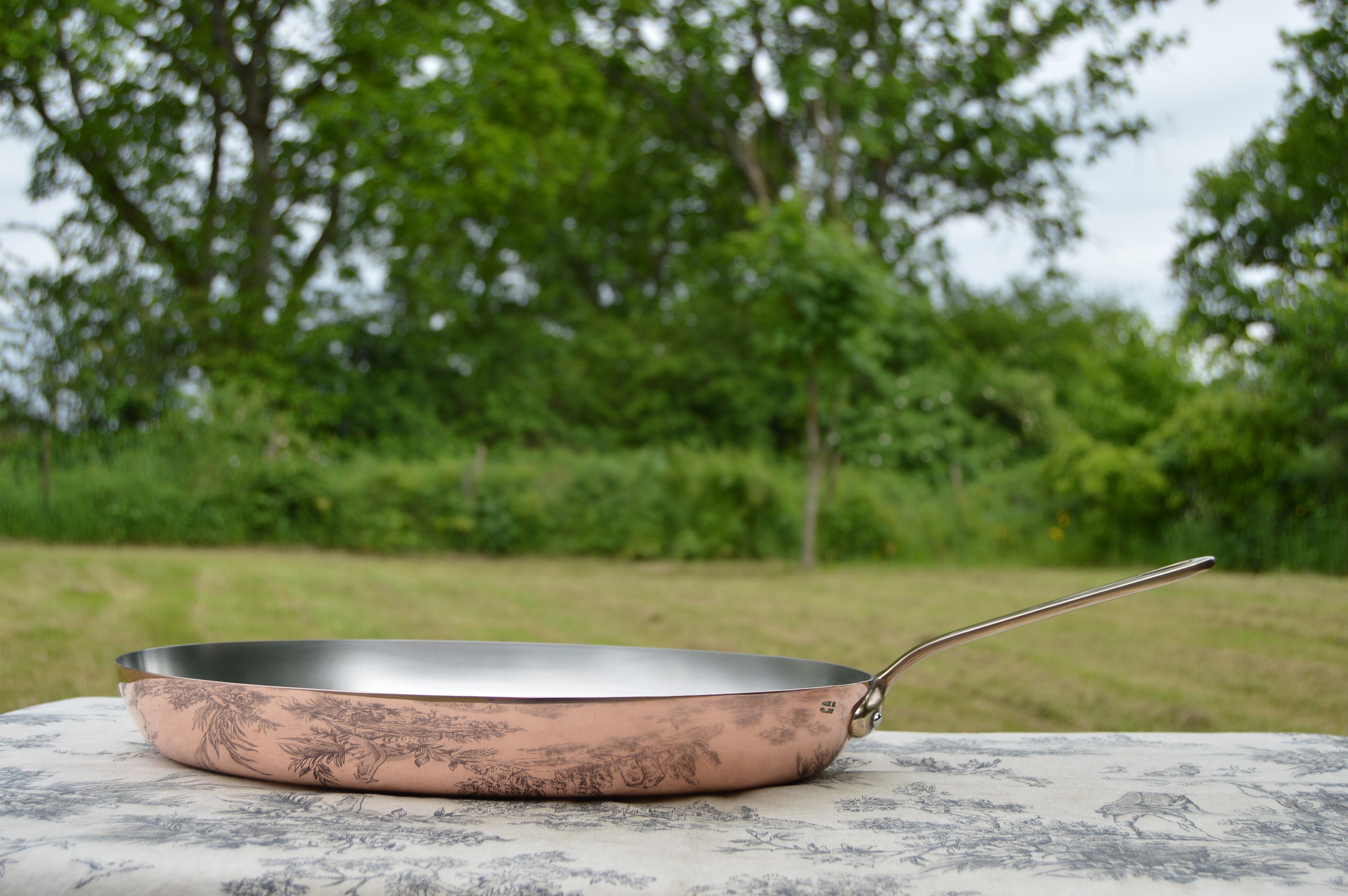 Villedieu 1 4mm Copper Pan Fish Pan New Tin Lining 35cm 13 3 4 Long villedieu-1-4mm-copper-pan-fish-pan-new-tin-lining-35cm-13-3-4-long