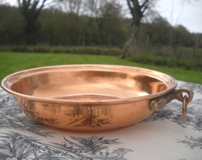 Copper Vintage French Copper Sieve Normandy Copper Pan - Etsy