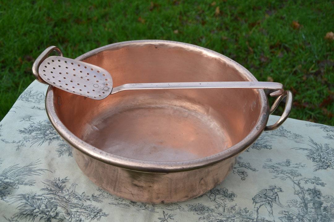 Antique Jam Pan French Antique Copper Jam Jelly Preserves Pan 37cm 14 1 ...