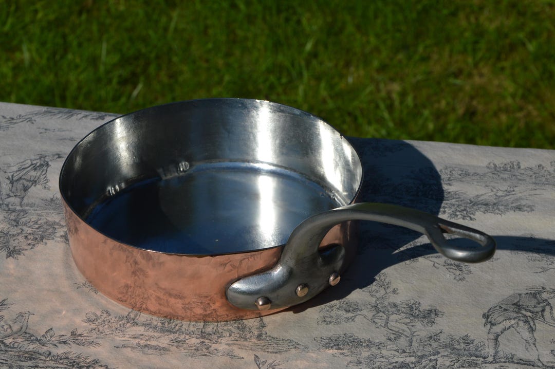 Antique French Copper Saute Pan: 21cm Tin-lined Cookware - Etsy