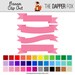 Banner Ribbon Digital Clip Art INSTANT DOWNLOAD 36 Colours | Etsy UK