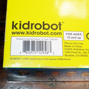 The Simpsons Mini Keychain Series 1.5 Inch by Kidrobot Sealed Case - Etsy