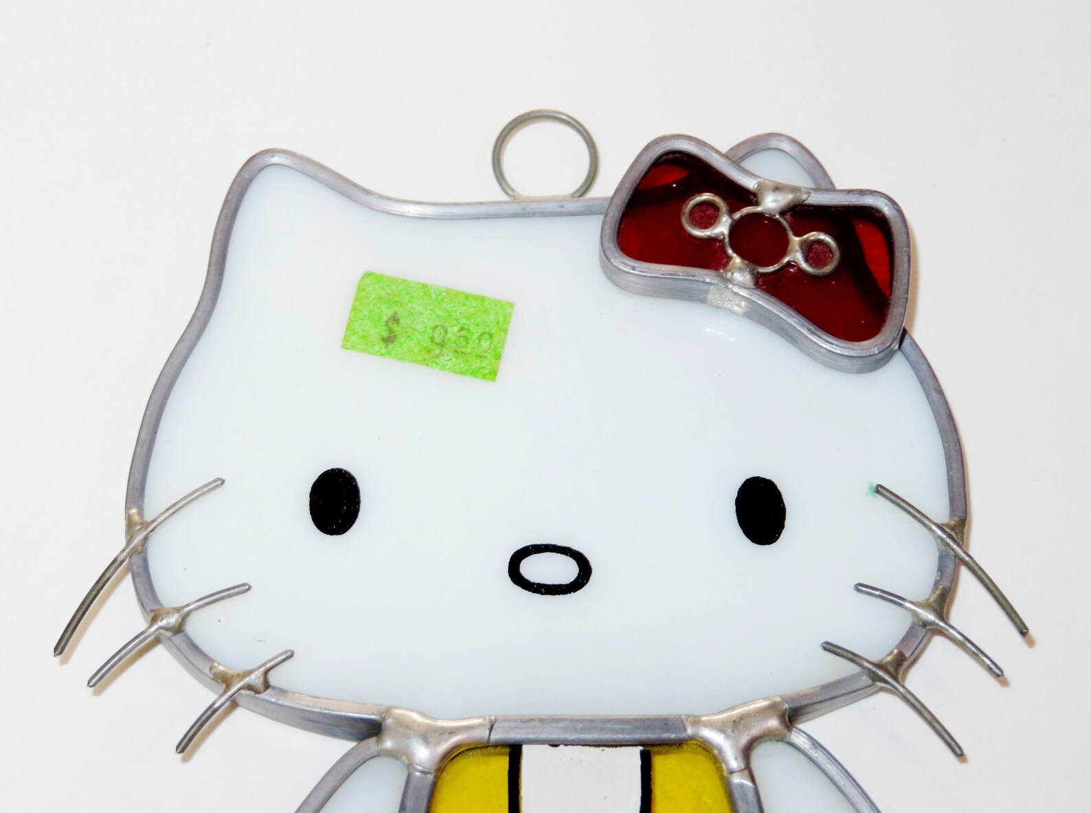 Rare Vintage Sanrio 1976 Hello Kitty Suncatcher 5 Inch Stained Glass 3D ...