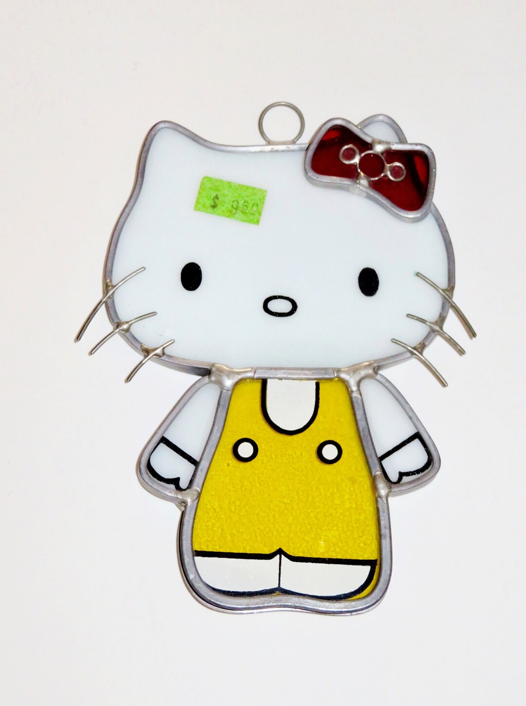 Rare Vintage Sanrio 1976 Hello Kitty Suncatcher 5 Inch Stained Glass 3D ...