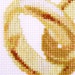 Wedding Rings, Cross Stitch Kit Marriage, Diy Gift, Small, Beginner - Etsy