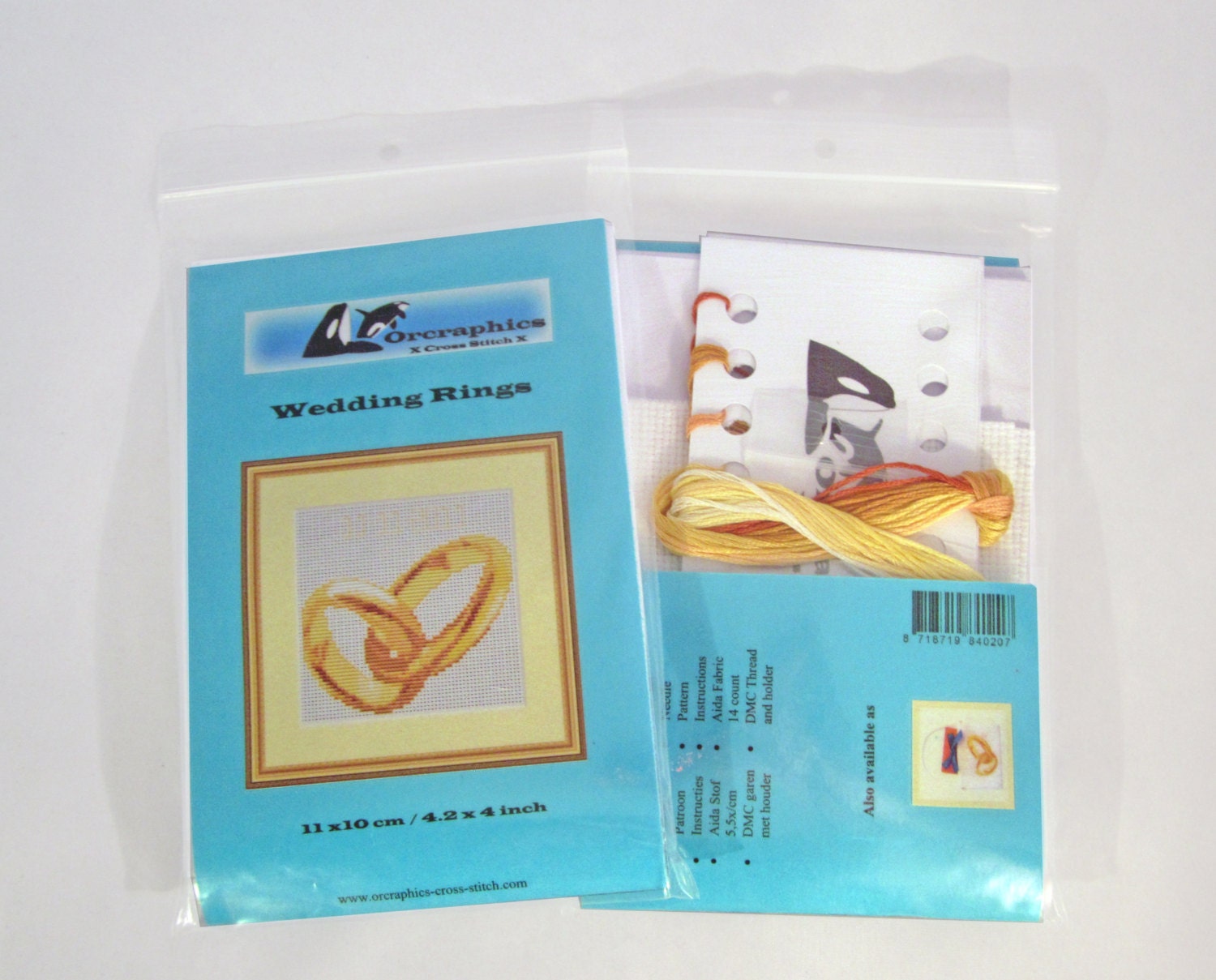 Wedding Rings, Cross Stitch Kit Marriage, Diy Gift, Small, Beginner - Etsy