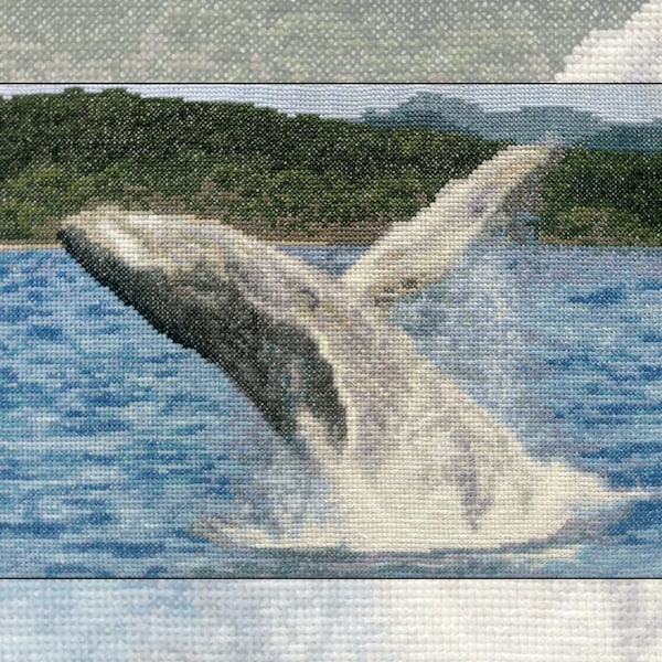 Humpback Whale Cross Stitch - Etsy