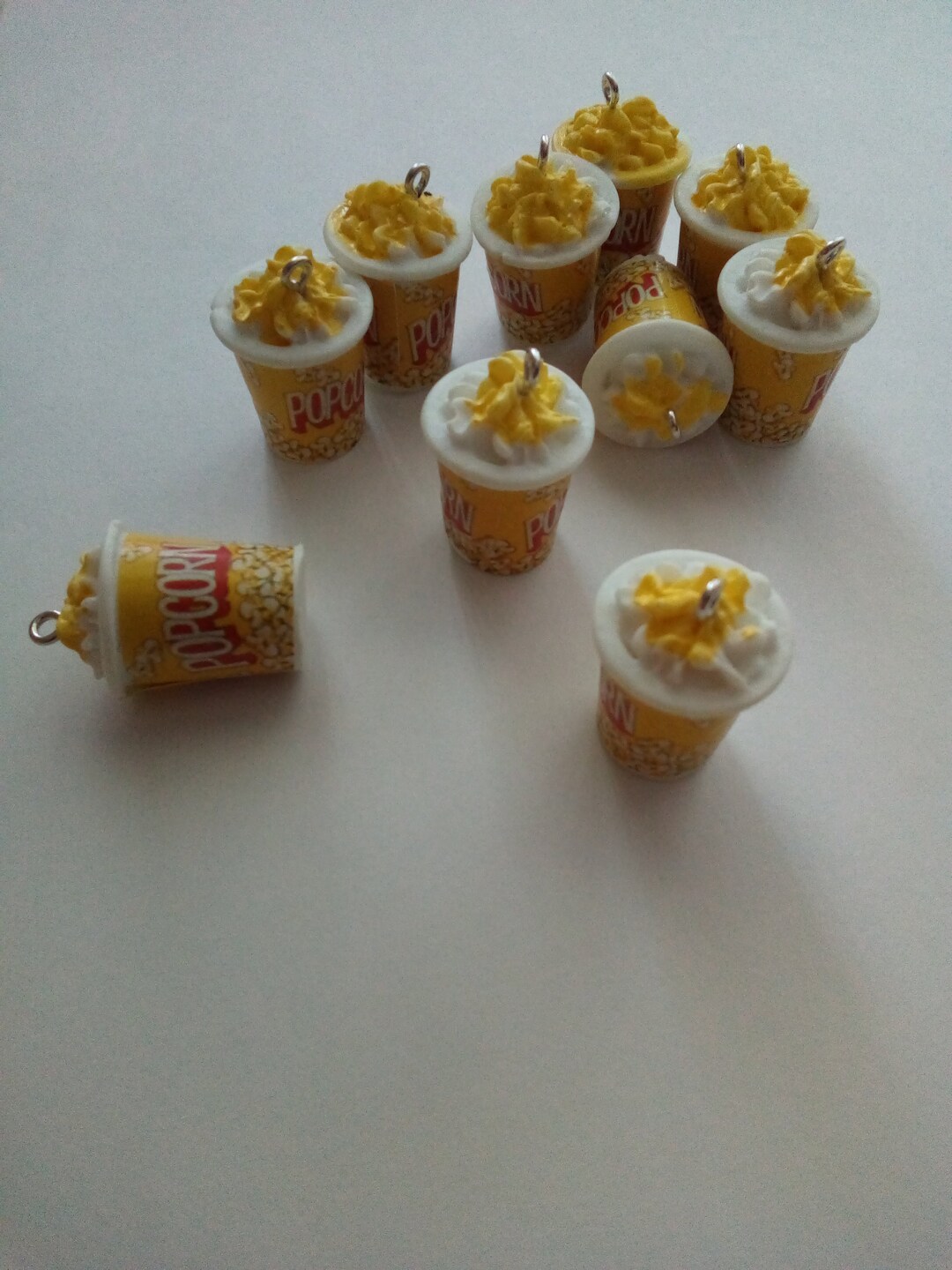 Cute Mini Buttery Popcorn in a Bucket Charms - Etsy
