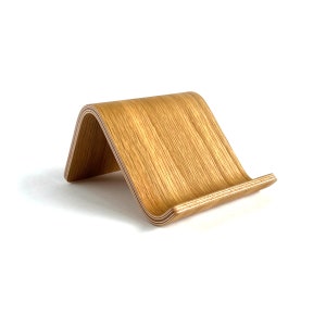 Modern Phone Stand | Handcrafted Desk Decor | Minimalist Tech ...
