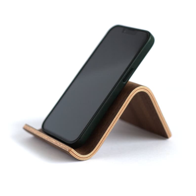 Modern Phone Stand | Handcrafted Desk Decor | Minimalist Tech ...
