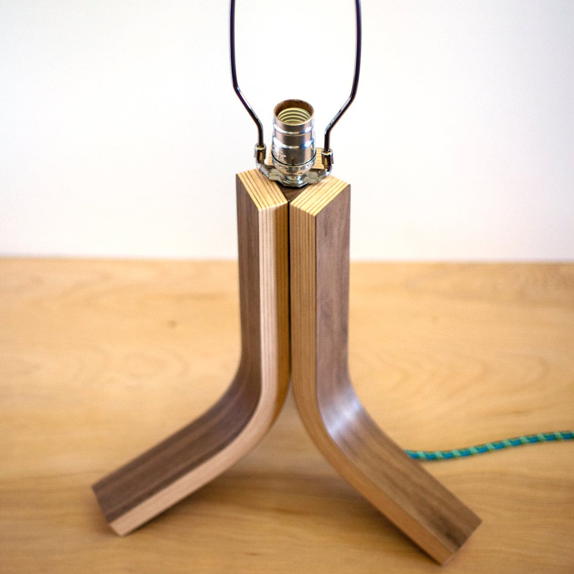 Table Lamp Wood Lamp Modern Lamp Handcrafted Bent - Etsy