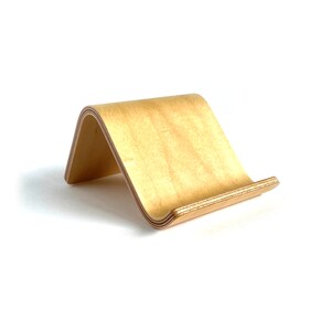 Modern Phone Stand | Handcrafted Desk Decor | Minimalist Tech ...
