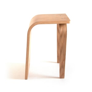 Modern Waterfall Stool | Small Space Seating Solution | Handcrafted ...