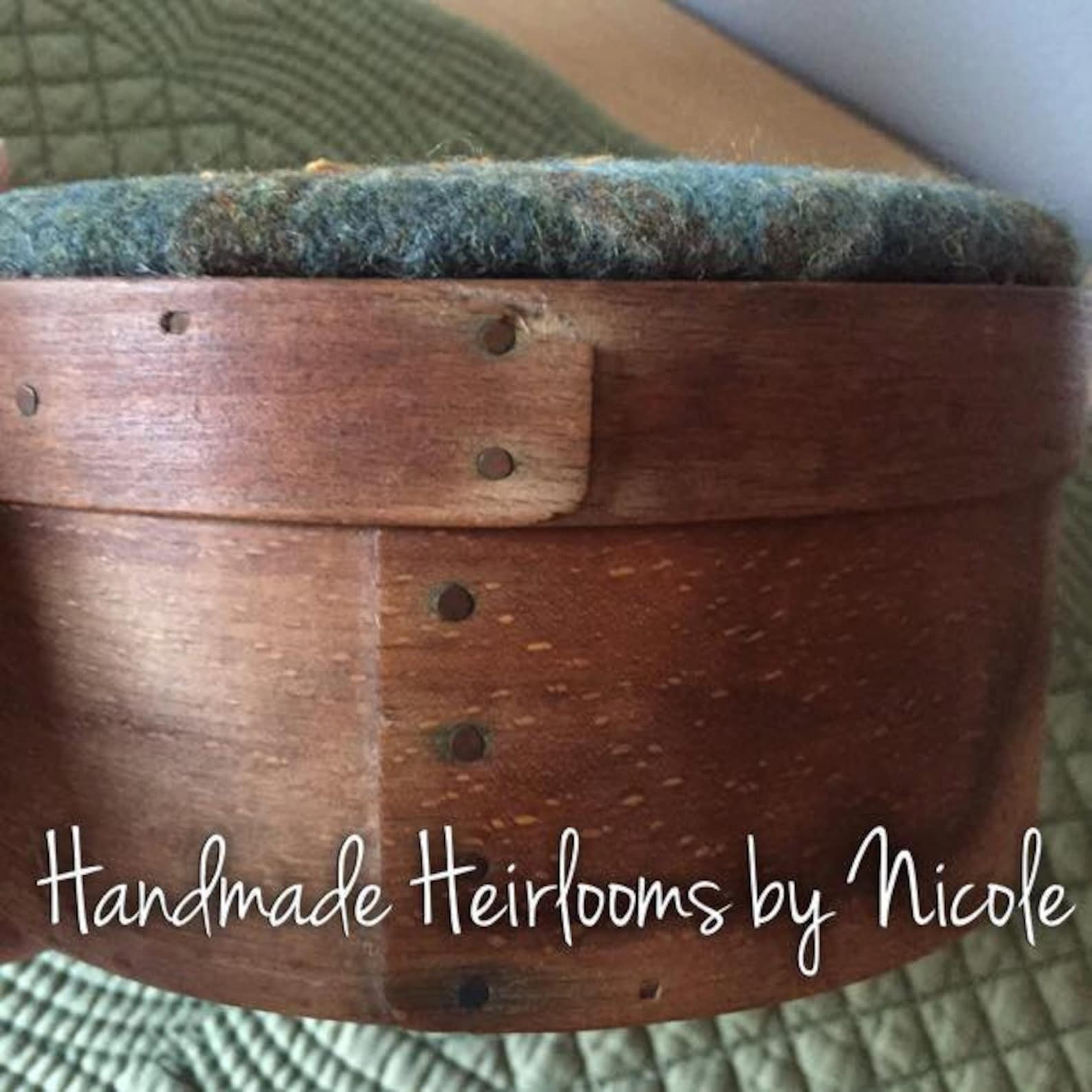 Harvest Sunflower Padded Shaker Box Wool Applique E-pattern - Etsy