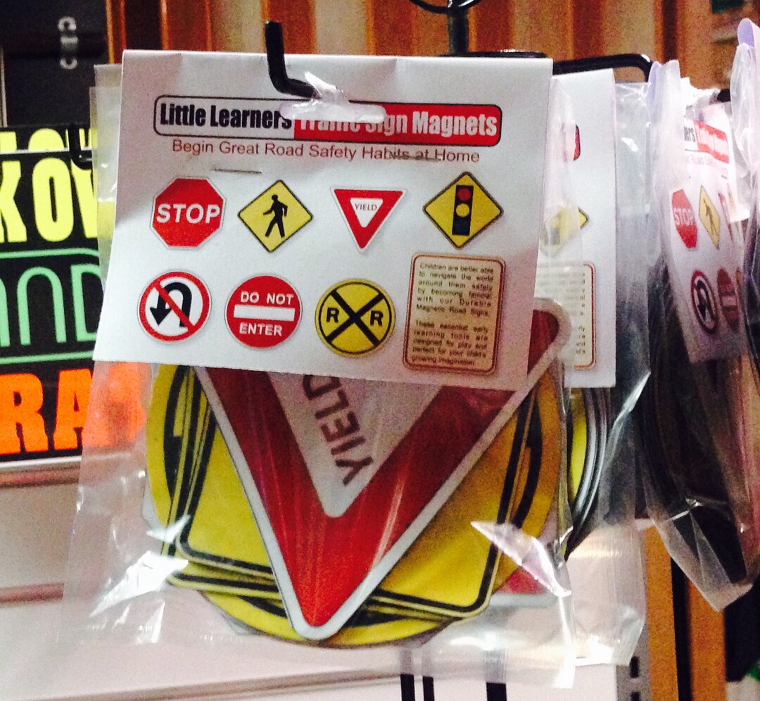 Educational Traffic Signs Magnetic Traffic Signs Safety - Etsy