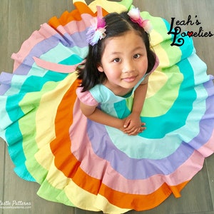 Peppermint Swirl Dress PDF Pattern 6m 10y - Etsy Canada