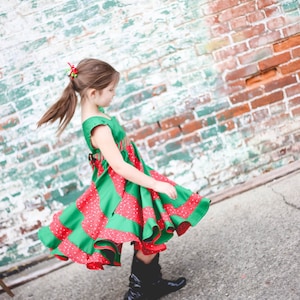 Peppermint Swirl Dress PDF Pattern 6m 10y - Etsy Canada