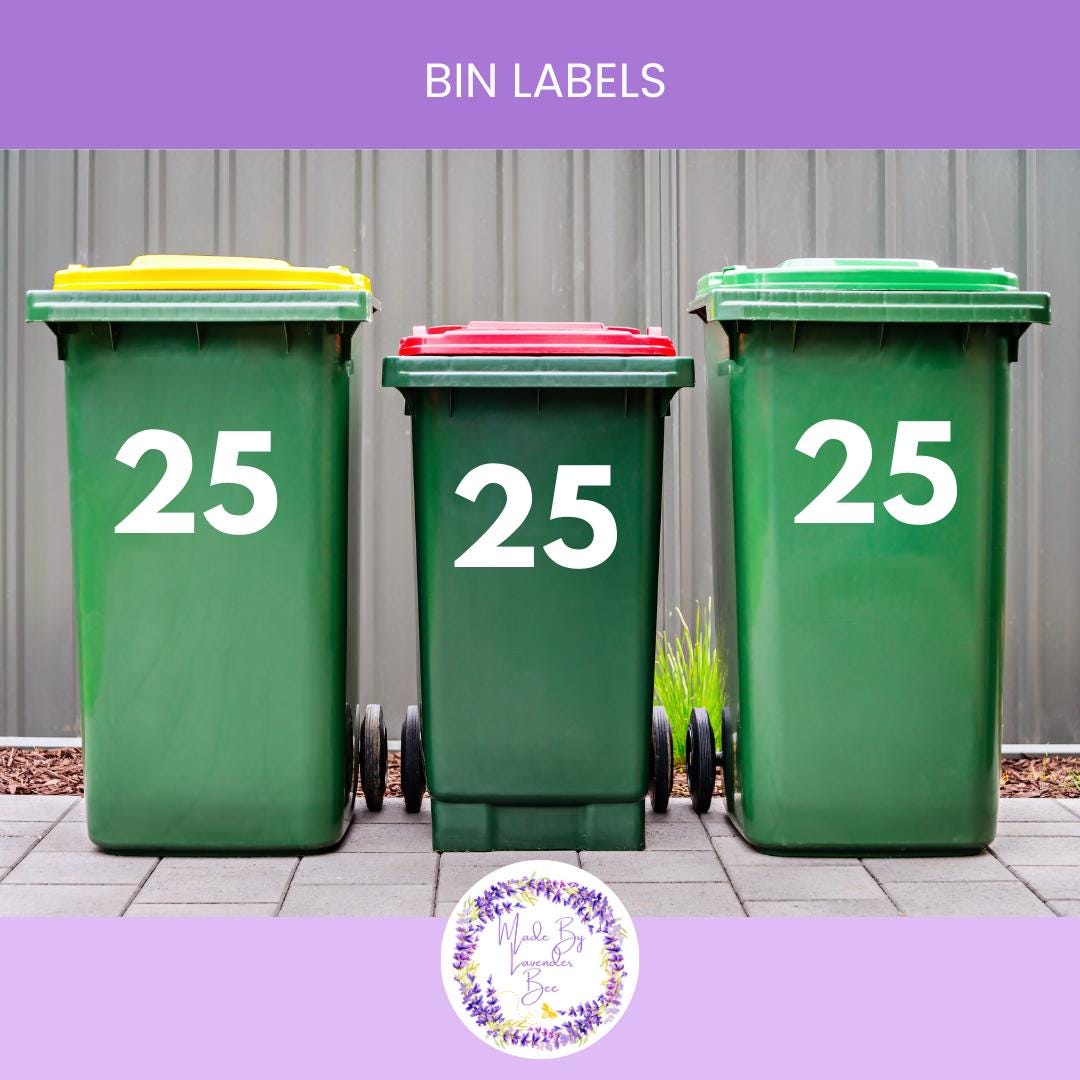 Custom Wheelie Bin Stickers | House Number & Address for Home ...