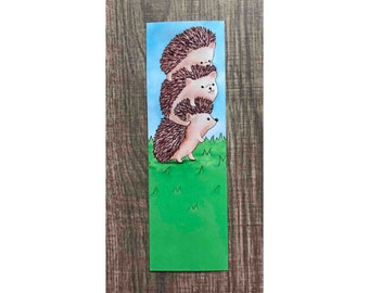 Hedgehog Laser Engraved Wooden Bookmark - Etsy