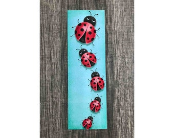 Ladybug Bookmark | Etsy