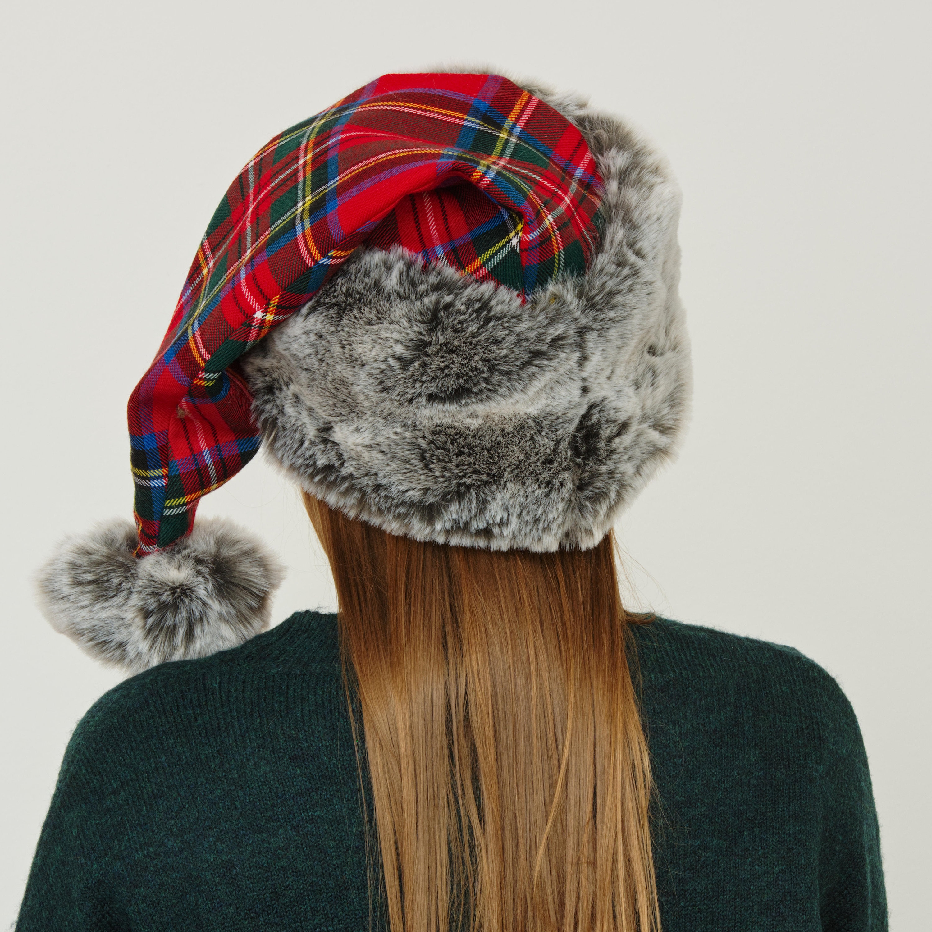 Christmas Tartan Santa Hat - Etsy