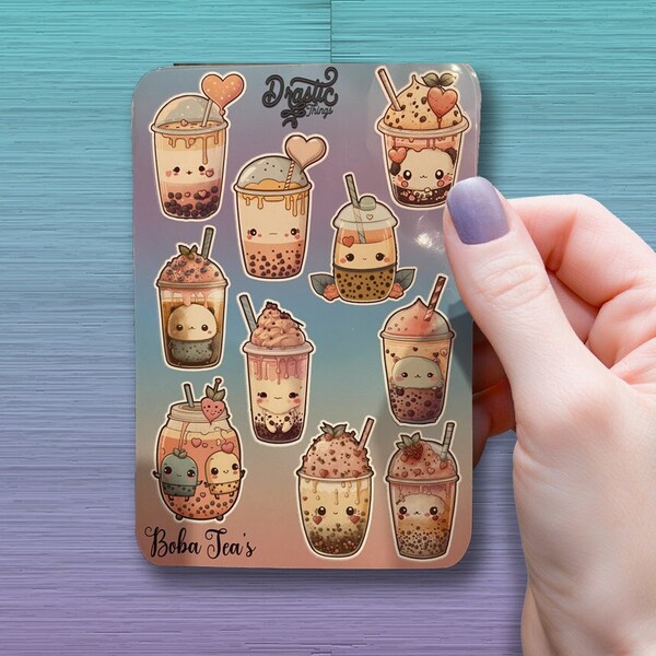 Boba Tea Stickers - Etsy