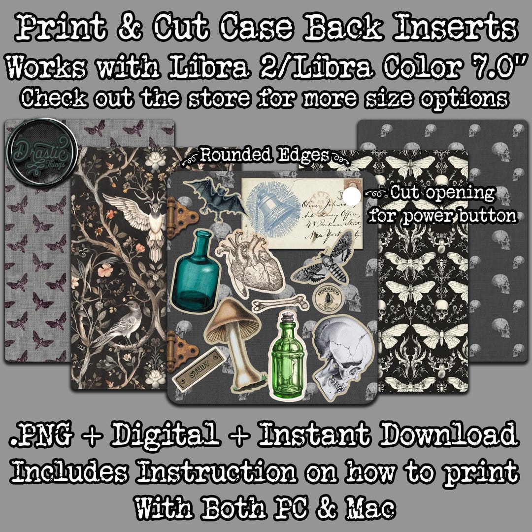 Alchemy Case Inserts, for Kobo - PRINTABLE Prints - Kobo Libra Colour 7 ...