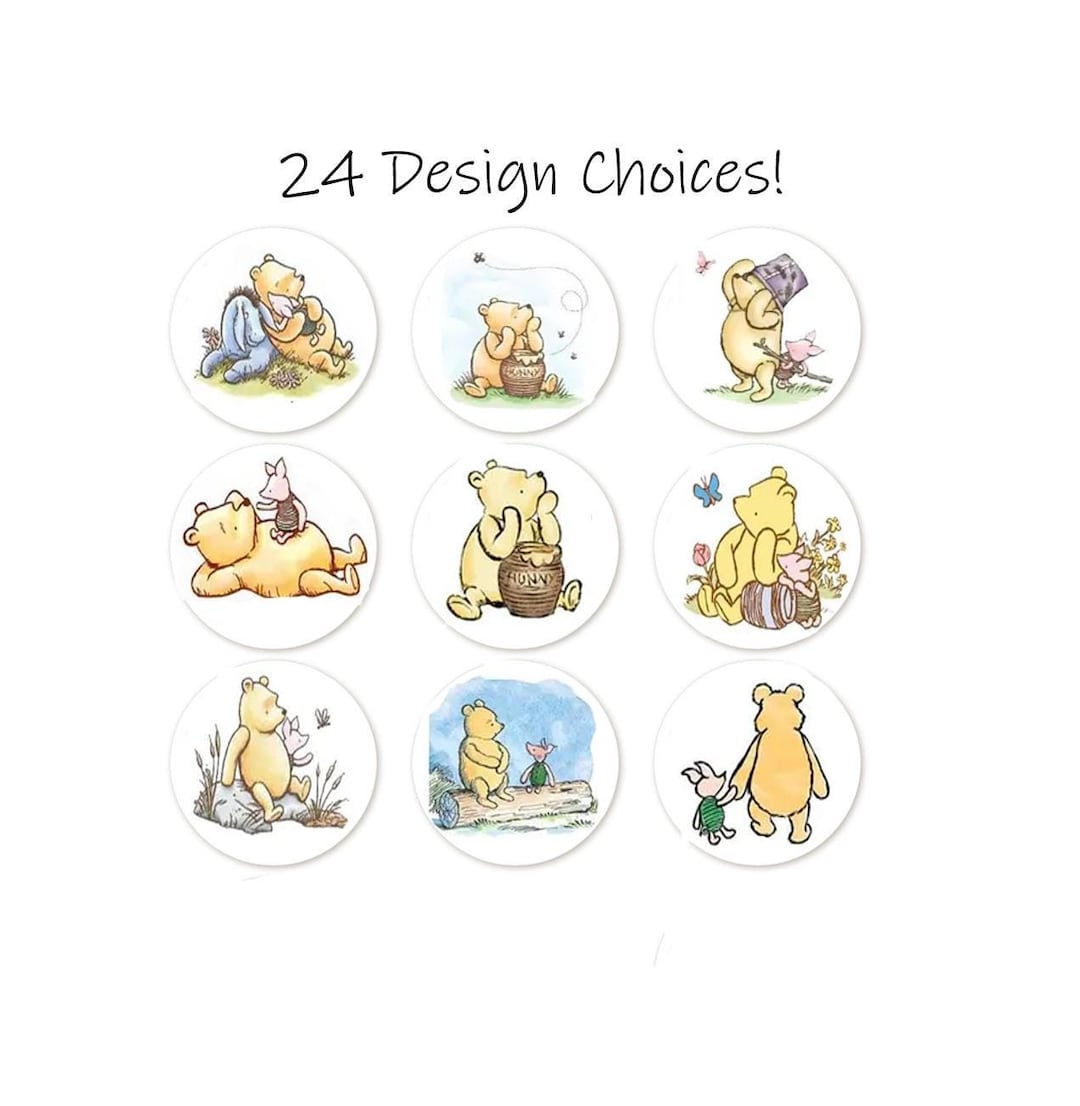 Classic Pooh Stickers, Pooh Scrapbook Stickers, Pooh Envelope Seals ...