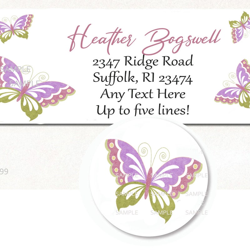 Butterfly Label - Etsy