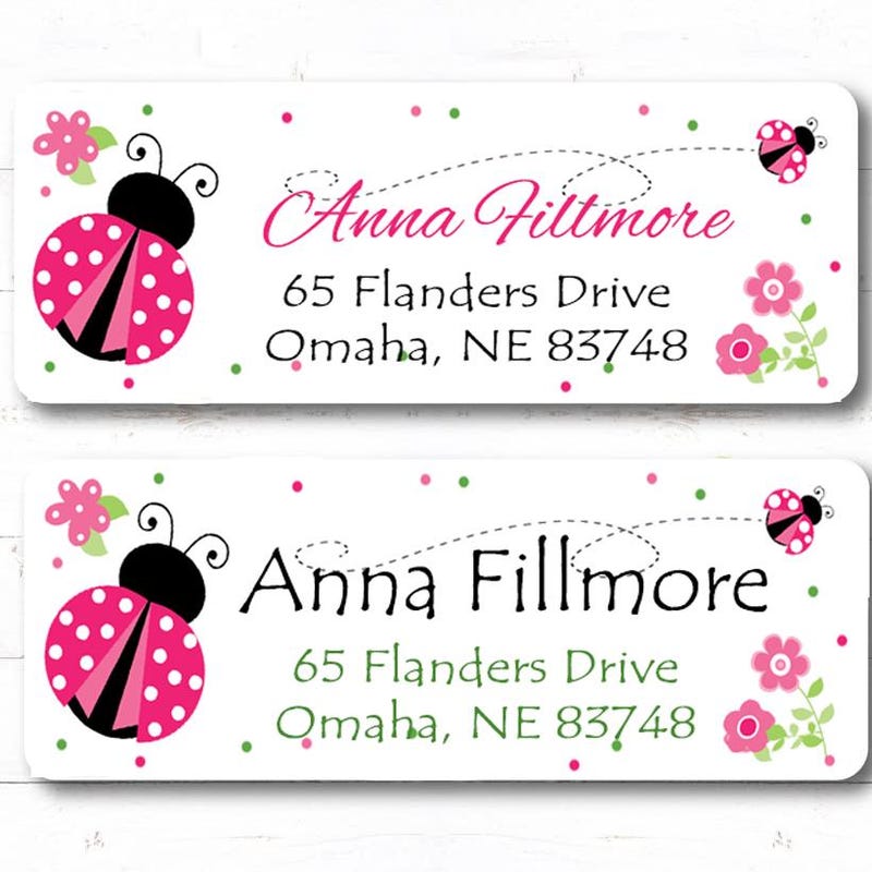 Polka Dot Labels - Etsy