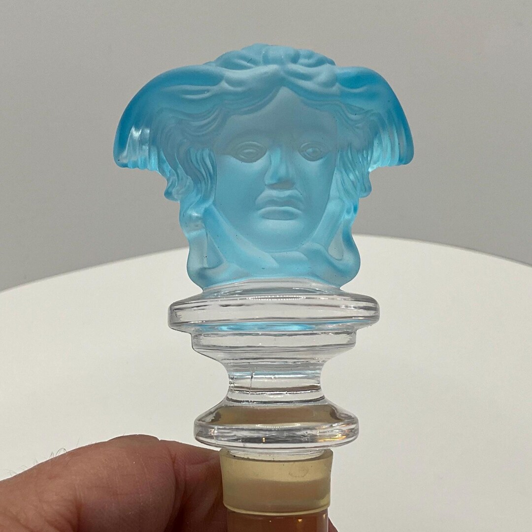 Versace Medusa Frosted Crystal Wine Bottle Stopper - Etsy