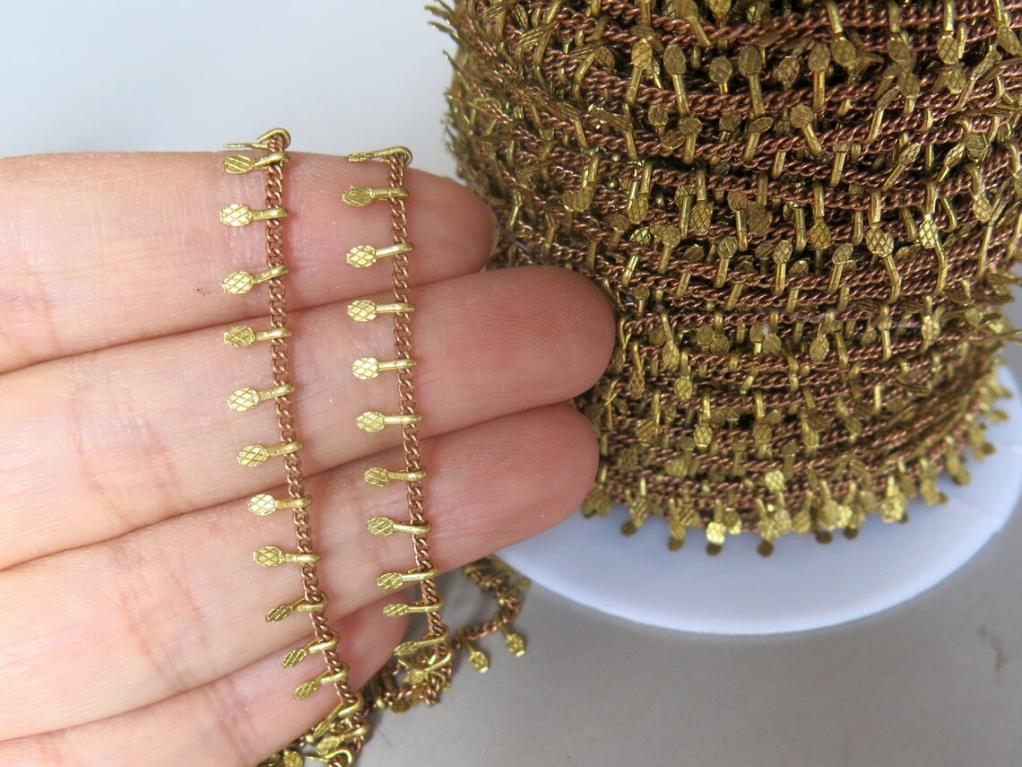 5 meters Raw Brass ChainNecklace chain 6mm F889 | Etsy