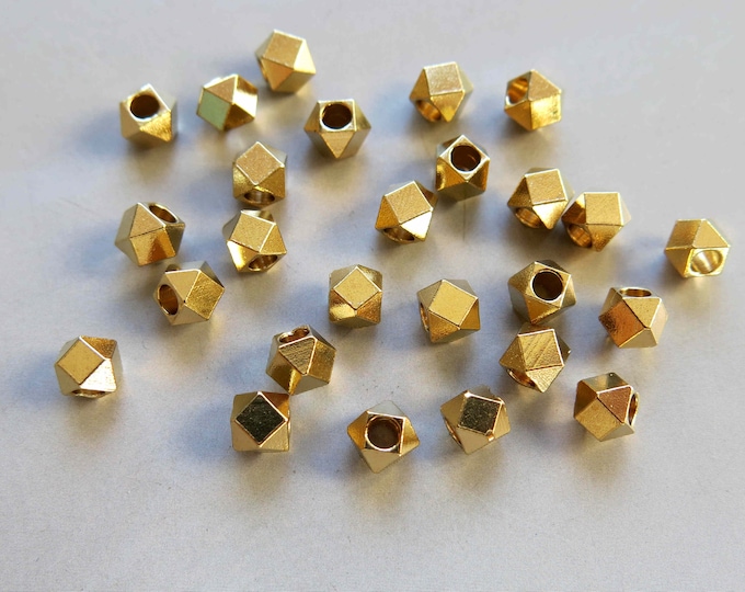 300pcs Raw Brass Triangle Faceted Beads Spacer Beads 2.5mm - Etsy