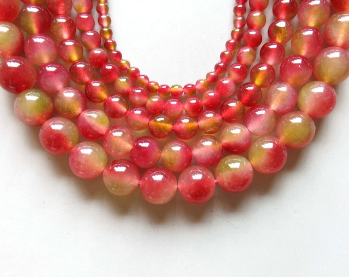 Full Strand 15inches Watermelon Quartz Round Beads - A484 - Etsy