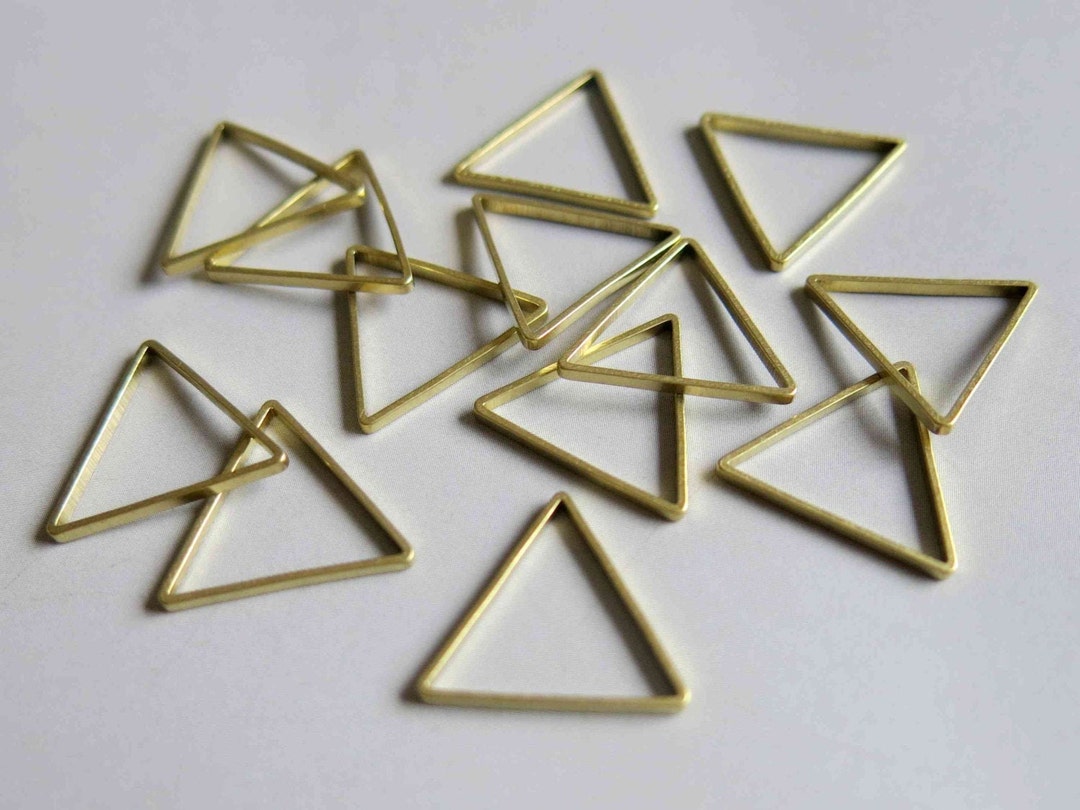100pcs Raw Brass Triangle Rings , Findings 24mm F237 - Etsy