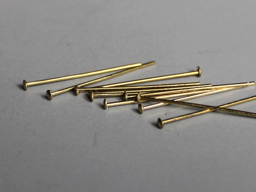 30grams Raw Brass Head Pin 20mm - F41 - Etsy
