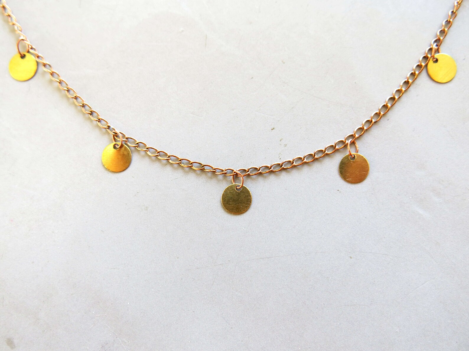 5 Meters 16.5 Feet Raw Brass Disk and Link Chaincoin Chains - Etsy