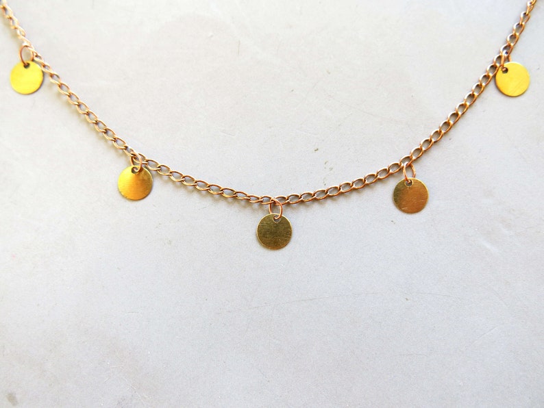 5 Meters 16.5 Feet Raw Brass Disk and Link Chaincoin Chains - Etsy
