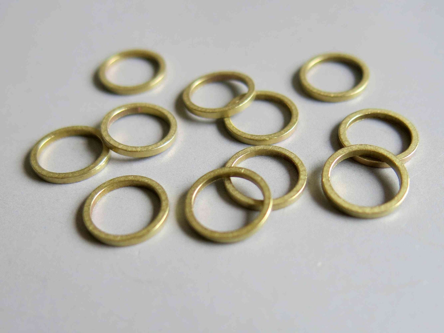 200pcs Raw Brass Round Rings Findings 12mm F232 - Etsy