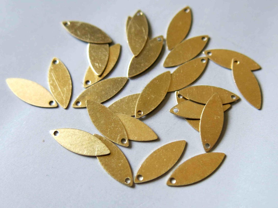 200pcs Raw Brass Marquise Charms, Stamping Tag 15.5mm X 5.5mm - F521 - Etsy