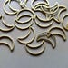 200pcs Raw Brass Crescent Rings Findings 10mm X 4mm F322 | Etsy