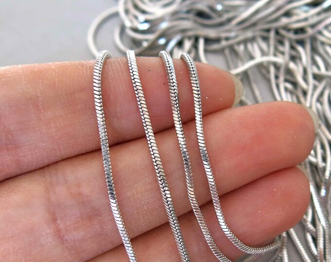 10 Meters 33 Feet Silver Plated Raw Brass Chain,necklace Chain 1.2mm ...