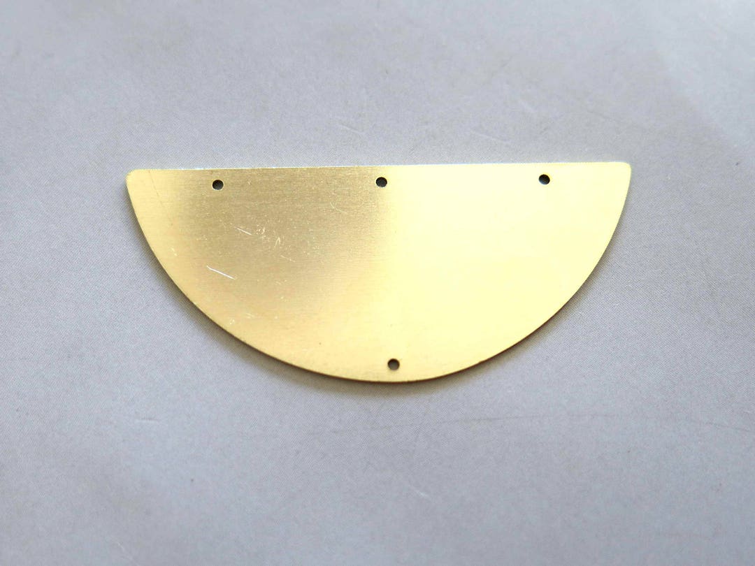 20pcs Raw Brass Half Round Charmsstamping Tag 50mmx22mm - Etsy