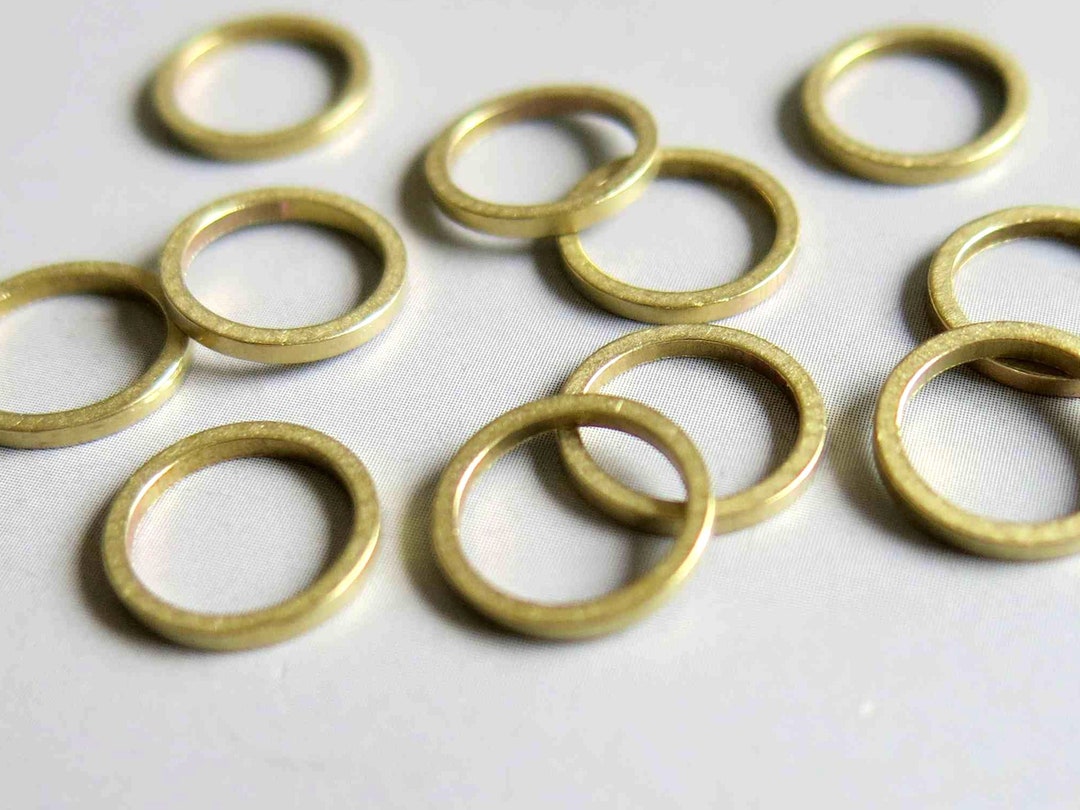 100pcs Raw Brass Round Rings , Findings Jewelry Making 16mm - F233 - Etsy