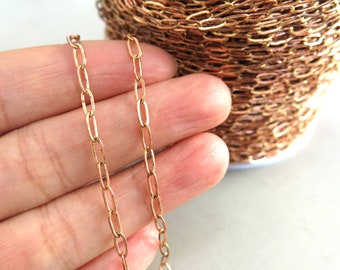 Oval Soldered Textured faceted Cable Chain Raw Brass 3.2mm Z153 - Etsy