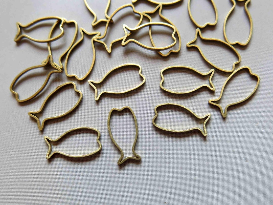 200pcs Raw Brass Fish Rings , Findings 12mm X 6mm F323 - Etsy UK