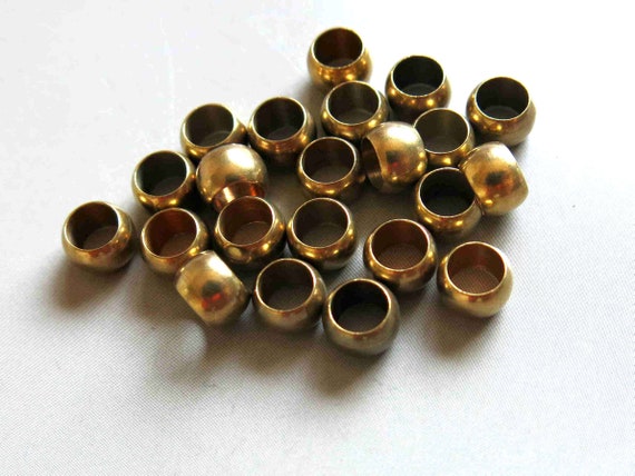 100pcs Raw Brass Barrel Shape Beads Spacer Beads 7mmx4.5mm - Etsy