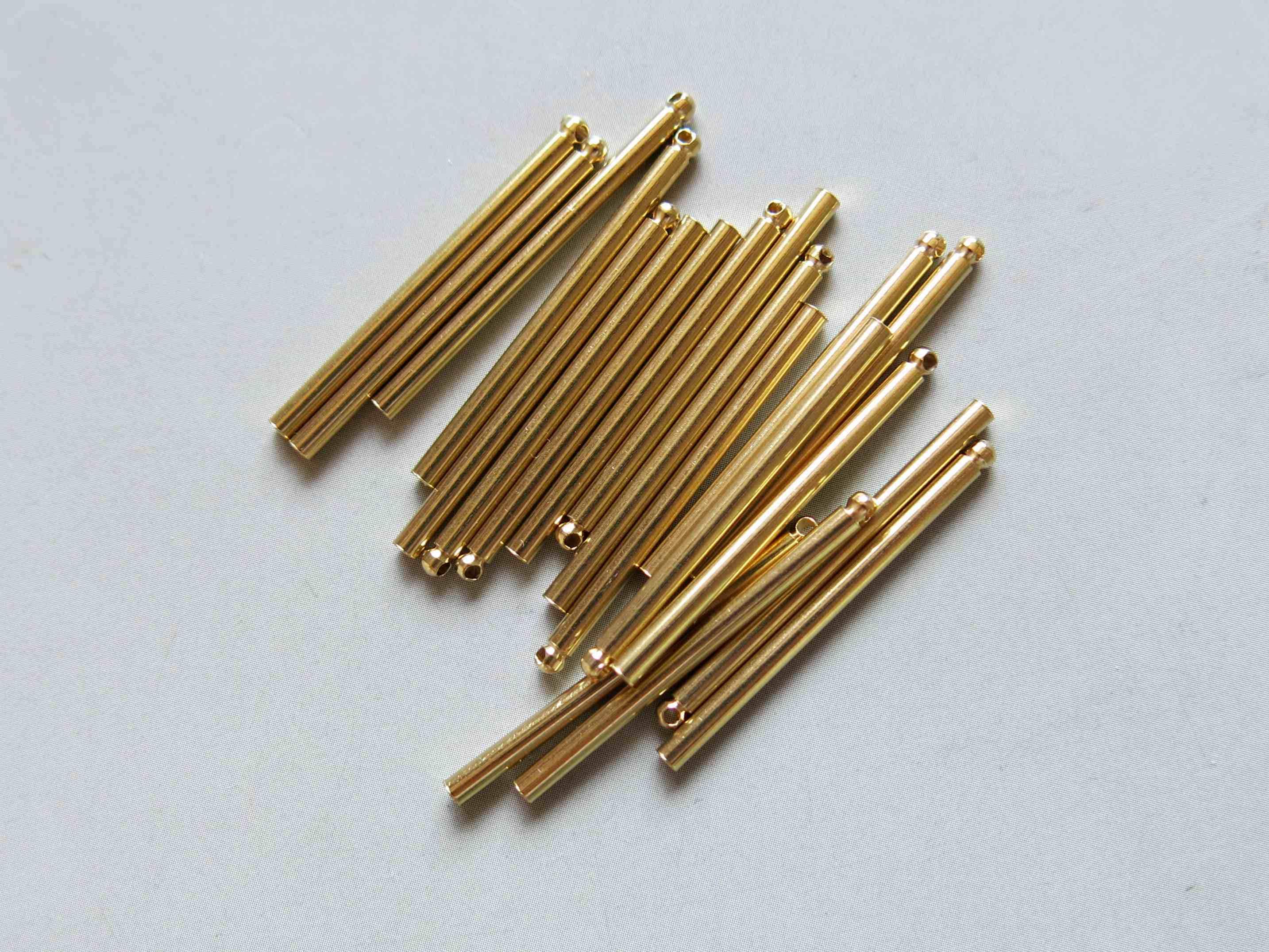 50pcs Raw Brass Bars Pendant Solid Brass Bar 35mmx2mm F393 Etsy