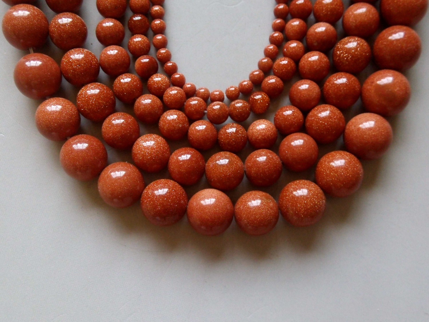 Full Strand 15inches Golden sandstone Round Beads A520 | Etsy